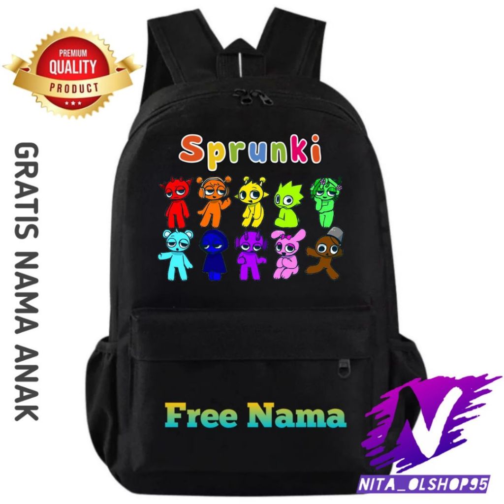 SPRUNKI children's Full school backpack | Shopee Malaysia