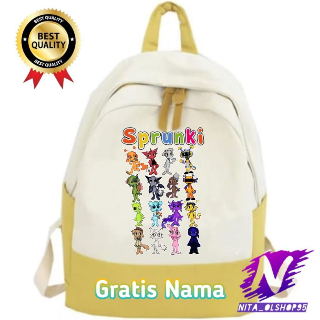 Sprunki children's bancpack backpack | Shopee Malaysia