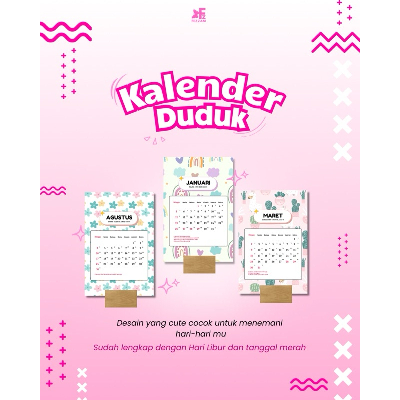 Aesthetic Mini 2025 CALENDAR / Sitting Calendar | Shopee Malaysia