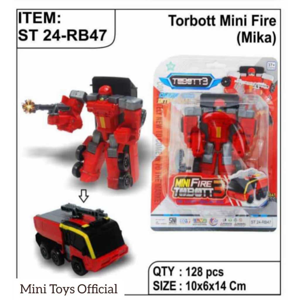 Mika Packed Mini Fire Robot Tobot Toy | Shopee Malaysia