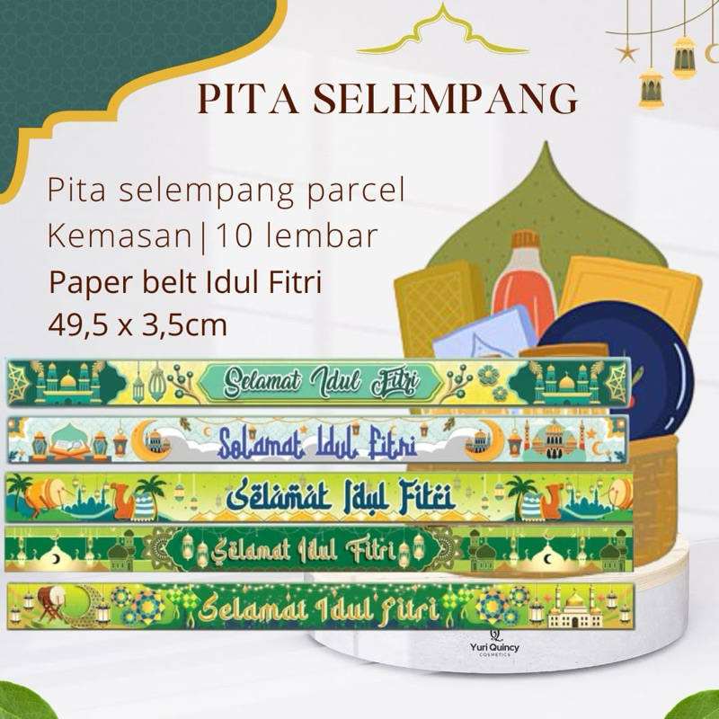 (1 Pack contains 10 Sheets) Sash A Ribbon, eid parcel ribbon, eid al ...