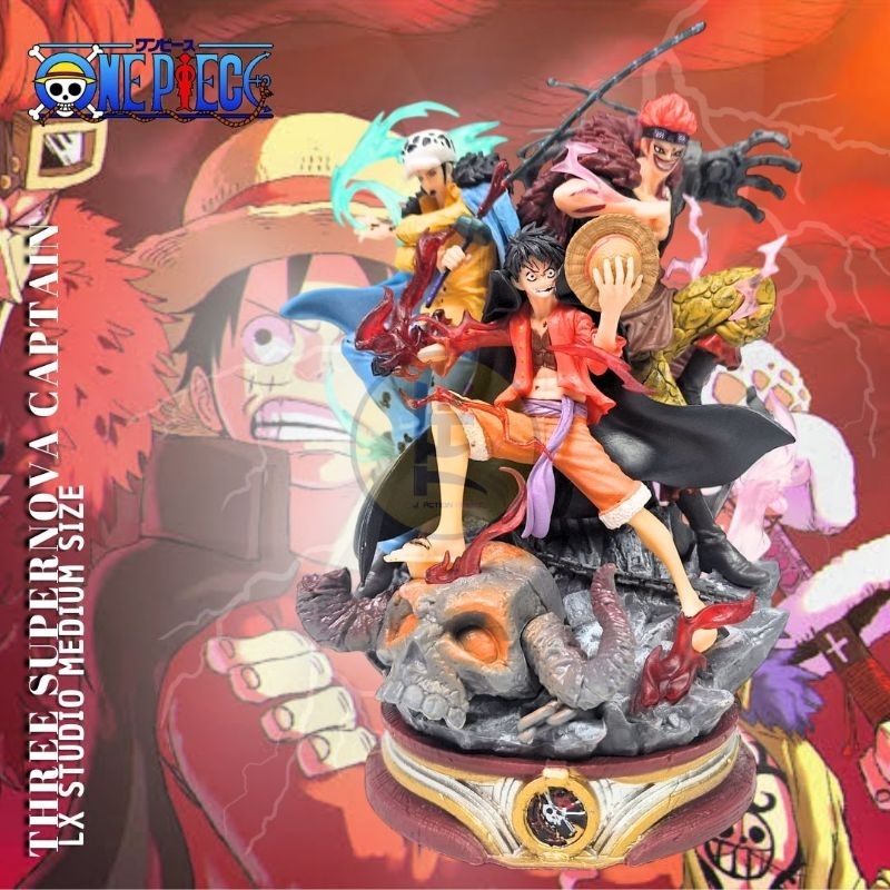 Action Figure Three Captain Supernova Statue Onepiece LX Studio Design ...