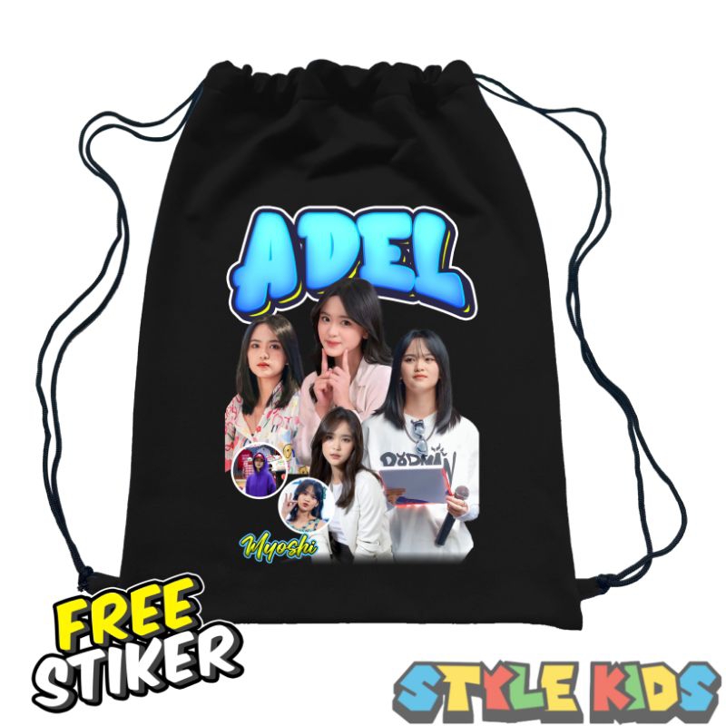 Free STICKERS Children's Drawstring Bag Logo Jkt 48 My Oshi Adel Viral ...