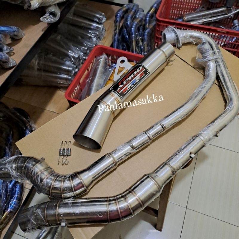 Apido super open pipe + big elbow Tmx 155 125 pinoy skygo rusi_tc bajaj ...