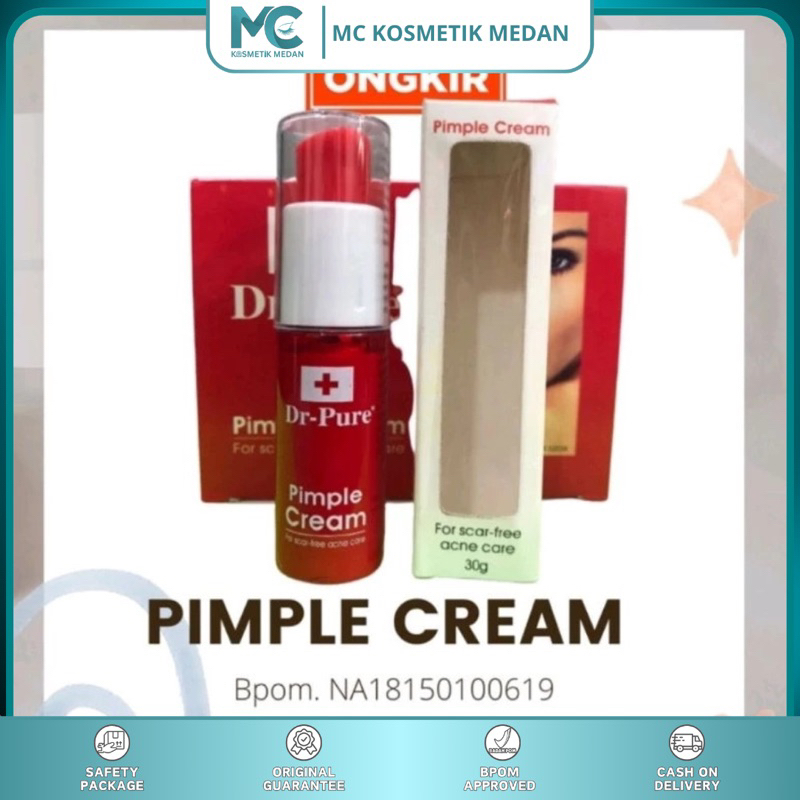 (BPOM Original)-dr PURE PIPLE CREAM ACNE CARE-Facial Moisturizer for ...