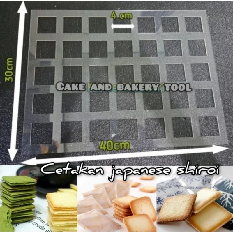Japanese Shiroi Koibito Mold Square Cookie Mold/ Acrylic Crispy Almond ...