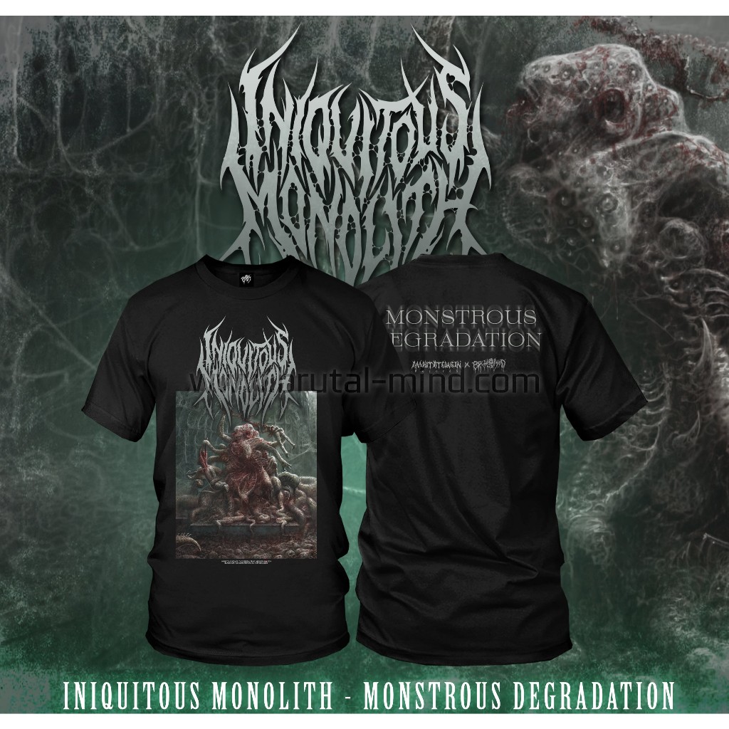 Original INIQUITOUS MONOLITH TSHIRT - Monstrous Degradation | Shopee ...