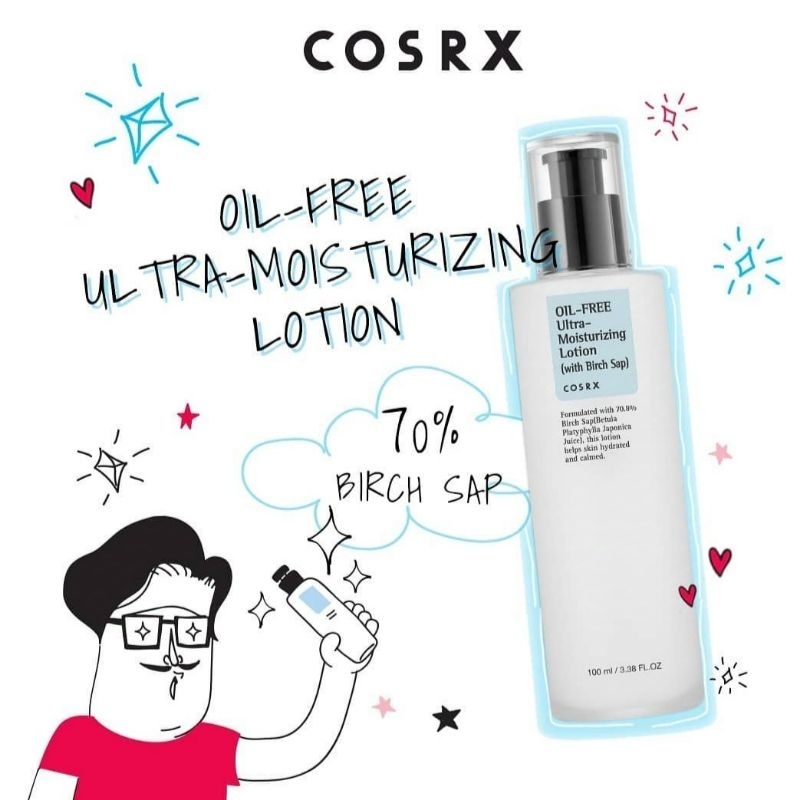 Cosrx OIL FREE Ultra Moisturizing Lotion 100mL Facial Moisturizer Oily ...