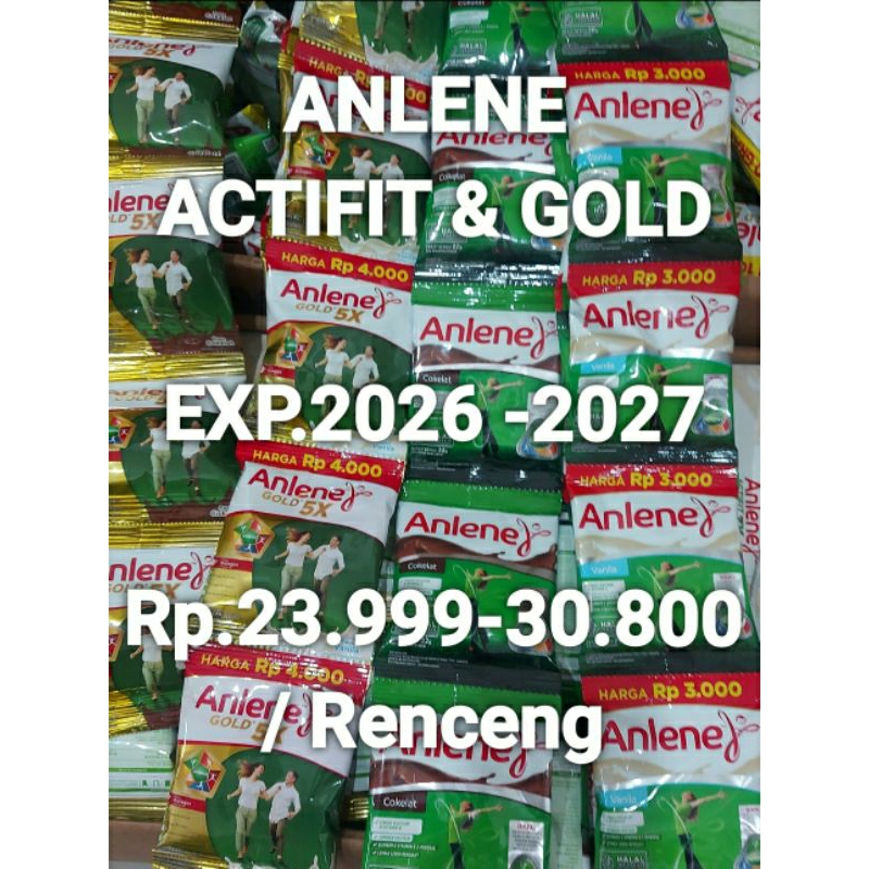 Anlene Actifit Anlene Gold/ Plan contains 10 sachets/EXP.2025-2026 ...