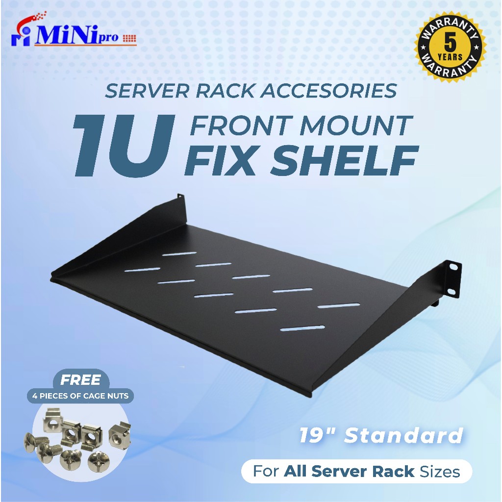 1u FRONT MOUNT FIX SHELF/ RACK SERVER COATING | Shopee Malaysia