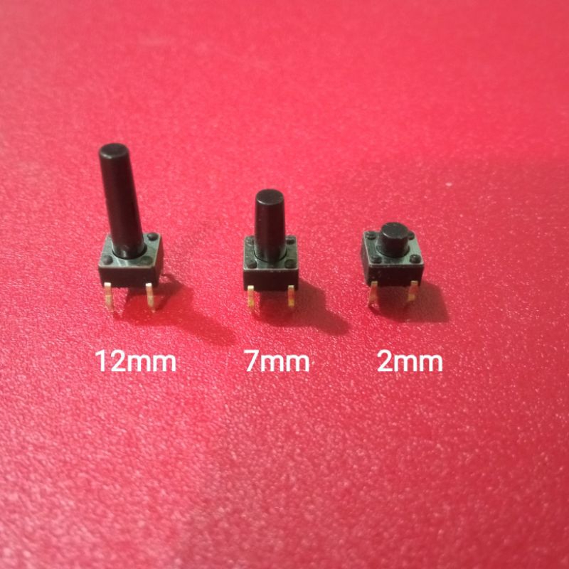 Tactile SWITCH 4 PIN FOOT MICRO SWITCH PUSH ON BUTTON | Shopee Malaysia