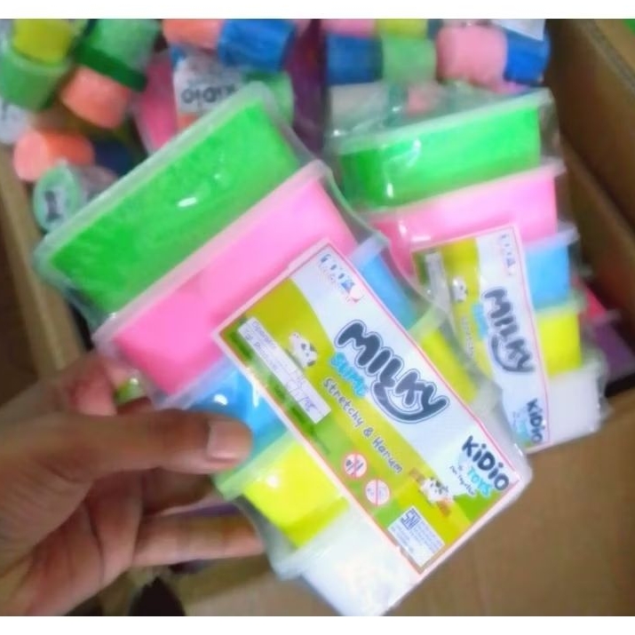 Slime Clay Tape milk 1 pack contains 5 full colors Weight 1000 grams ...