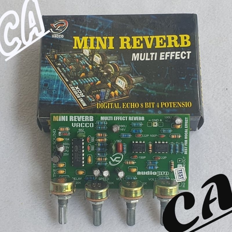 Reverb MULTI EFFECT DIGITAL ECHO MINI KIT 8 BIT 4 POTENSIO | Shopee ...