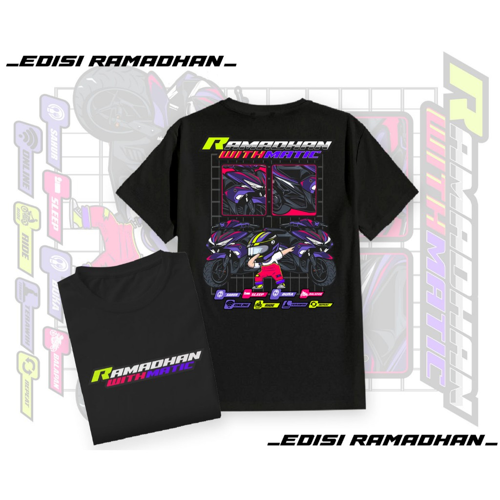 Vission OFFICIAL T-SHIRT NEWEST RAMADHAN RACE KAOS 2025 RAMADHAN 1446 H ...