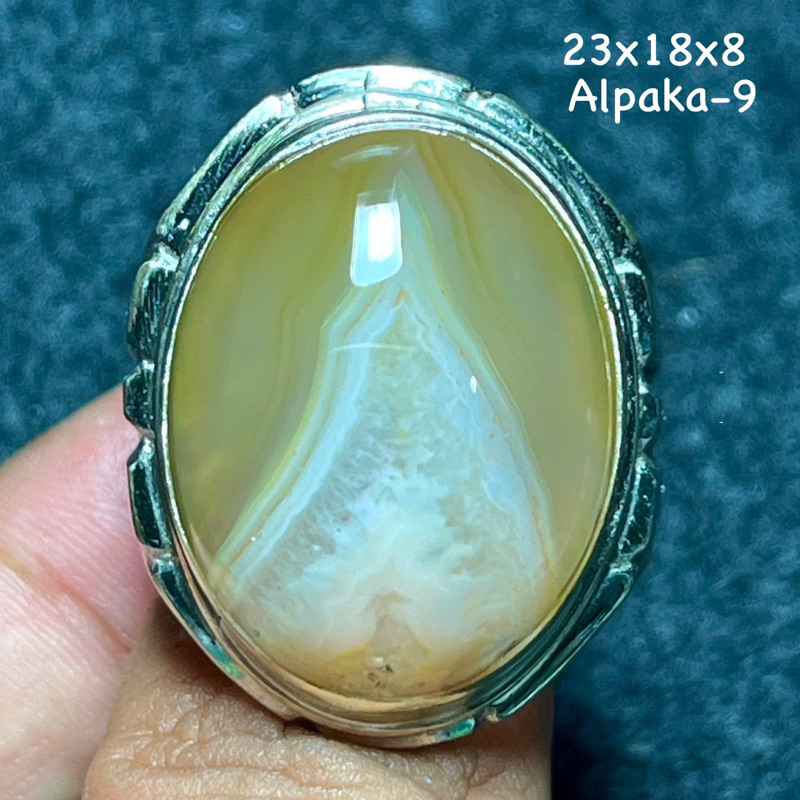 Sulaiman Junder Natural Agate Ring (Genuine Natural) | Shopee Malaysia