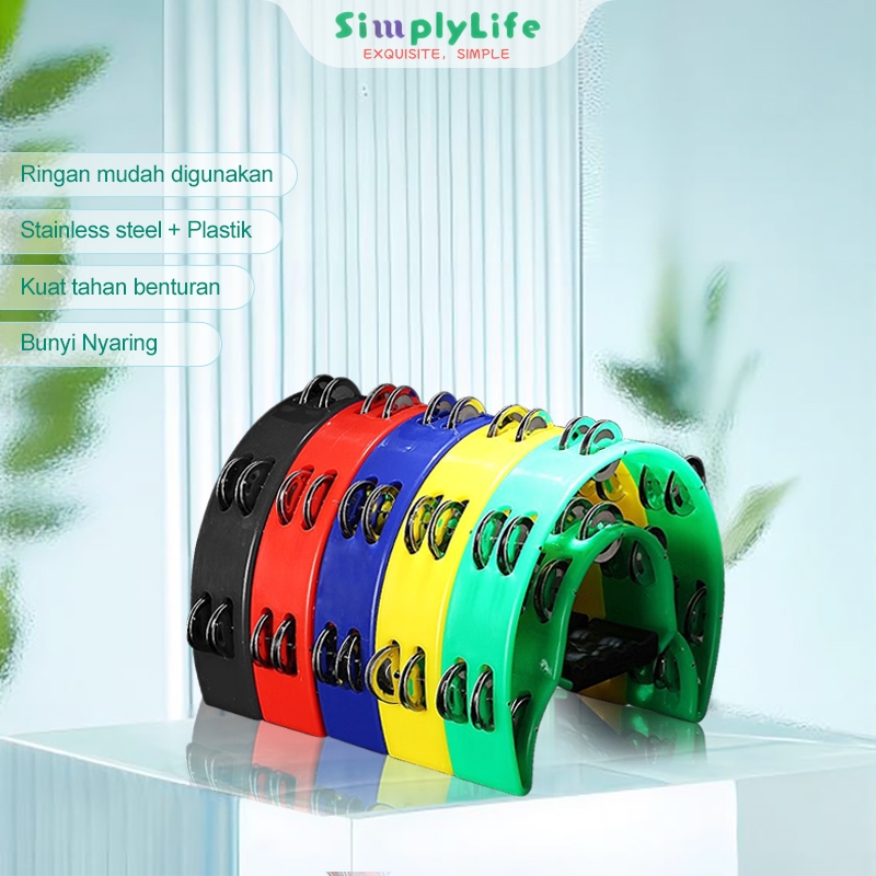 Simplylife - Tambourine Musical Instrument Tambourine Double Ring ...