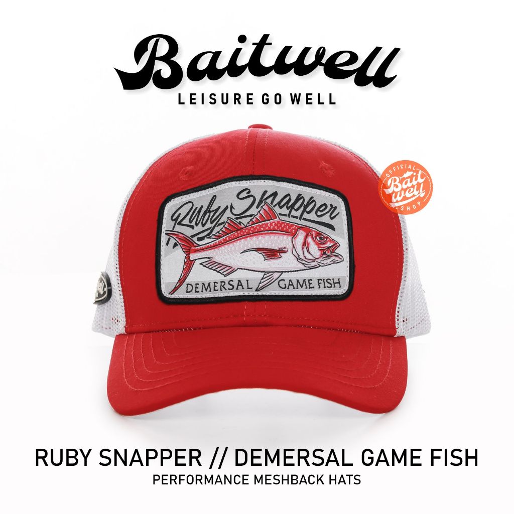 Ruby SNAPPER MESH BACK HAT BAITWELL | Shopee Malaysia