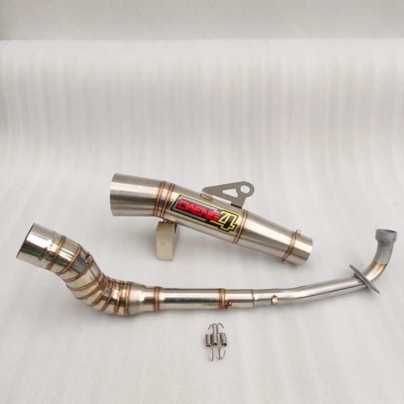 Super open canister 51mm tube type daeng pipe 1set + big elbow for wave ...