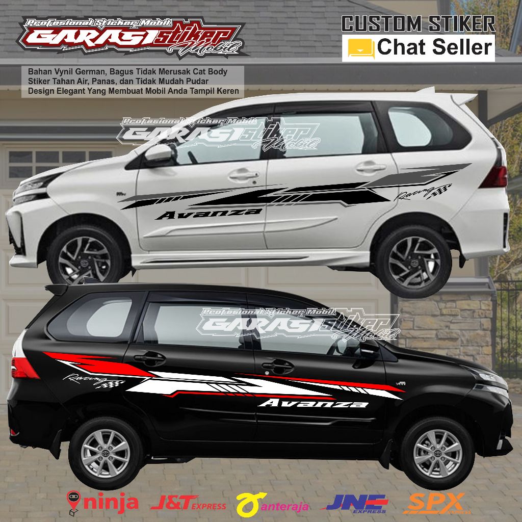 Toyota avanza car sticker, avanza car sticker list, avanza universal ...
