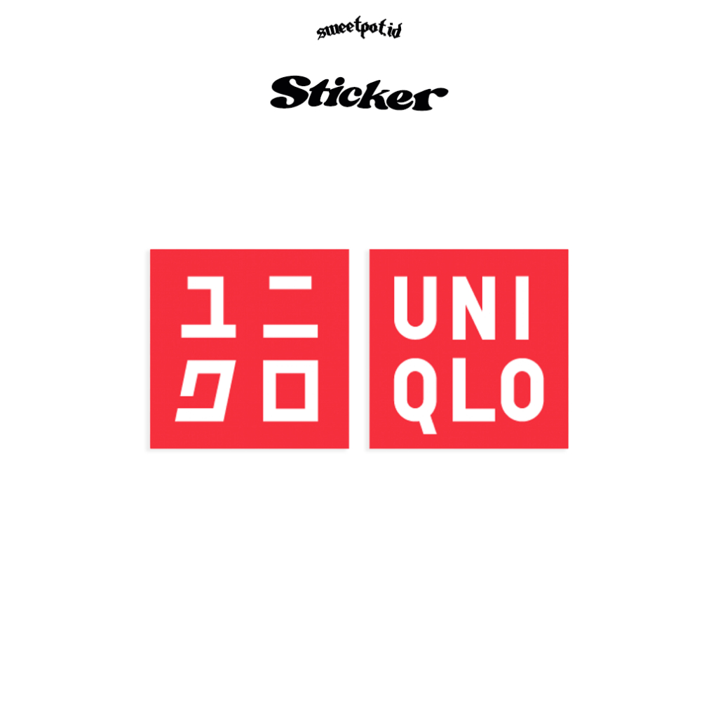 AESTHETIC STICKER "UNIQLO" / HELMET STICKER / LOCAL BRAND STICKER ...