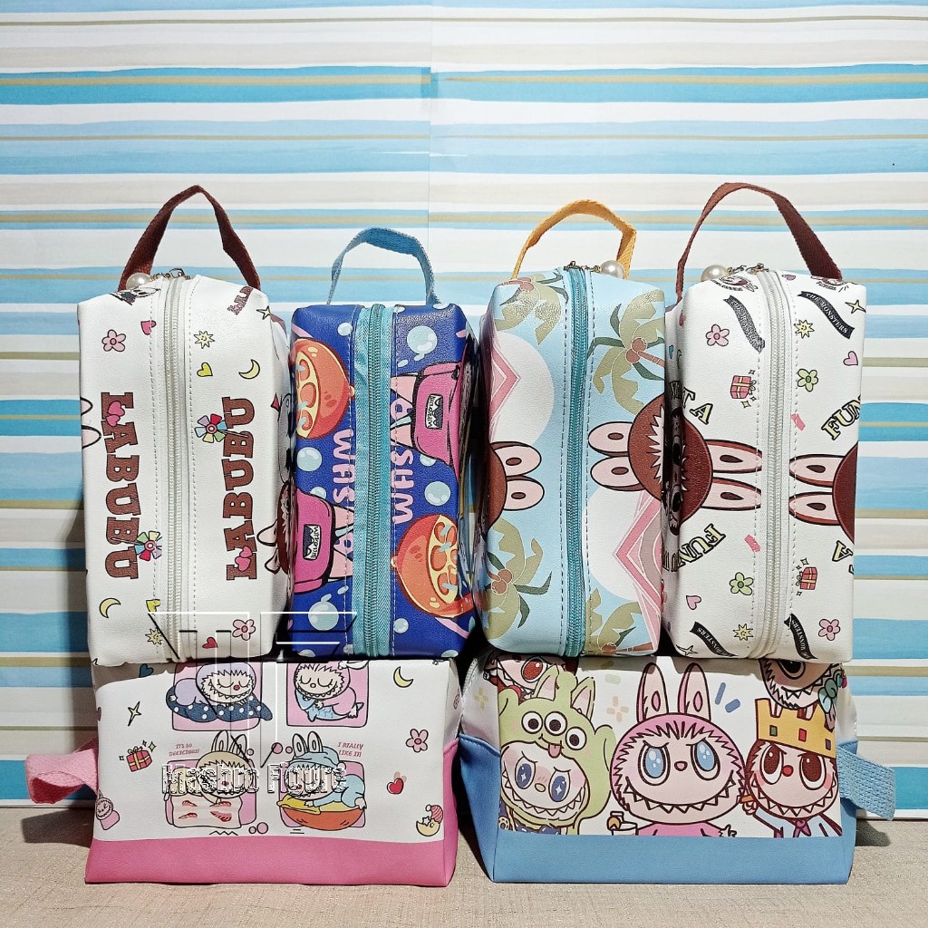 Labubu Character Pencil Case Stationery / labubu Cosmetic Bag ...