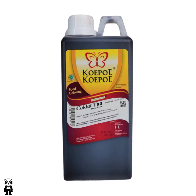 Koepoe Koepoe Dark Brown Coloring 1L Chocolate Coffee Food Coloring 1 ...