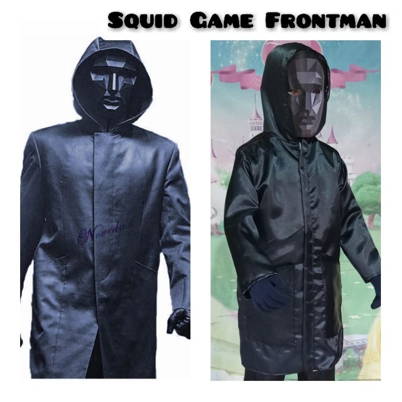 Frontman SquidGame Costume FrontMan Cloak Halloween Costume for ...