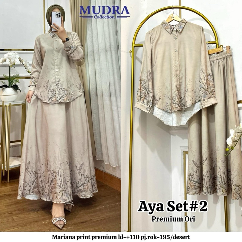 Aya Set of 2 made by Mudra Premium Ori - Mariana Print Premium Elegance ...