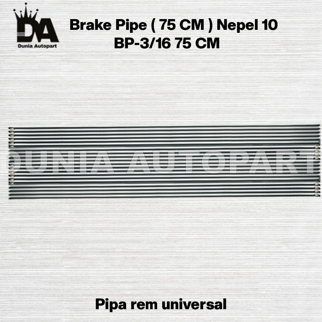 Universal brake pipe for brake fluid distribution BP-31/ 75Cm Nepel 10 ...