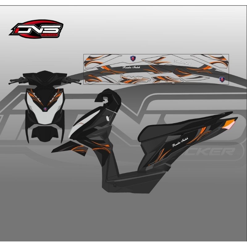 Striping STICKER TRANSPARENT BEAT NEW ESP LIVERY BUS ROSALIA INDAH ...