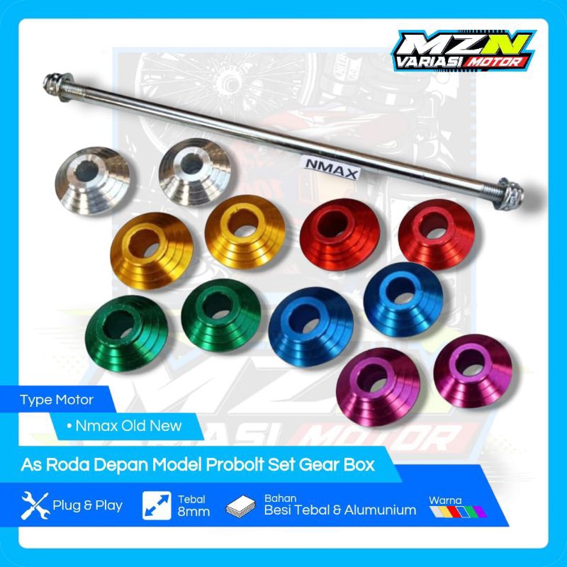 Nmax Old New Front Axle Probolt Model Set Gear Box Nmax Old New ...
