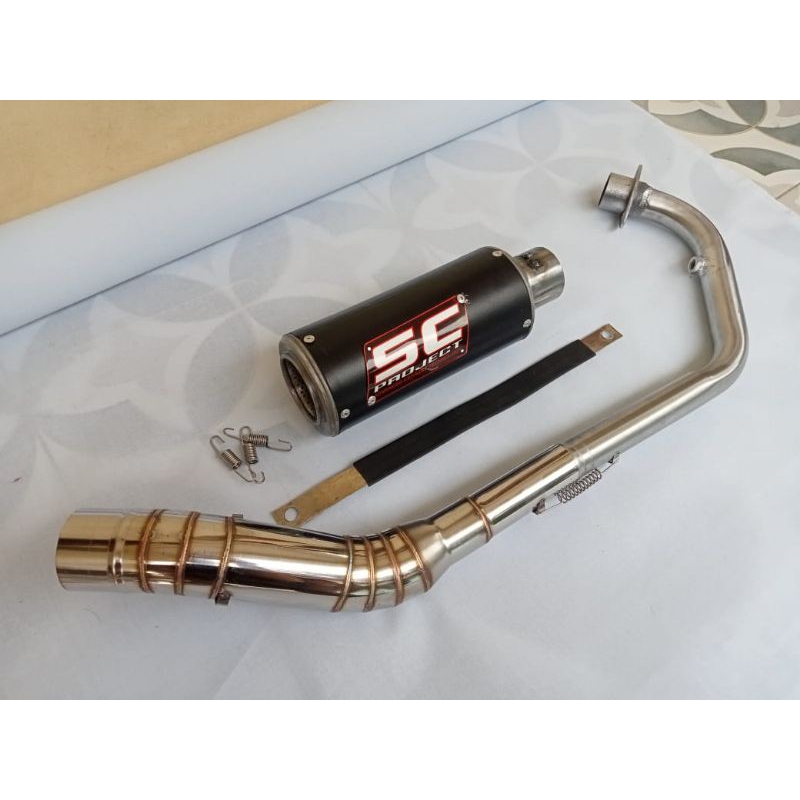 Sc Project Exhaust Pipe 51mm For DL 150 Tmx 150 Raider 150 Snper 135 ...