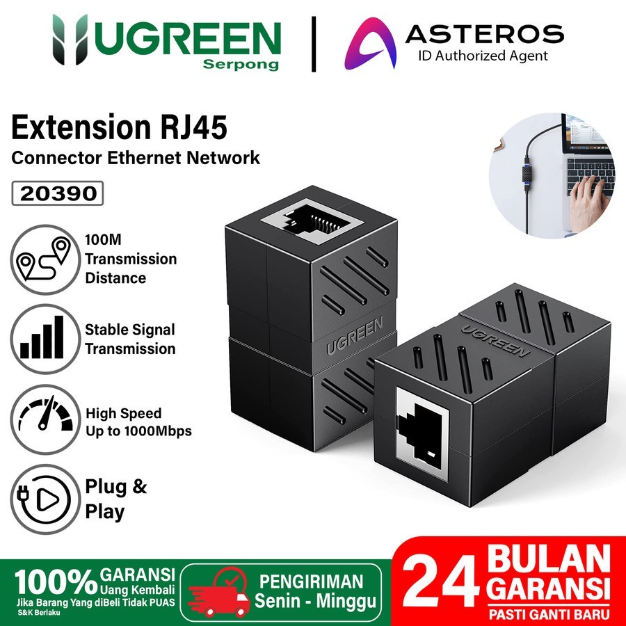 UGREEN Barrel UTP RJ45 Couper Lan Cable Connection Connector 20390 ...