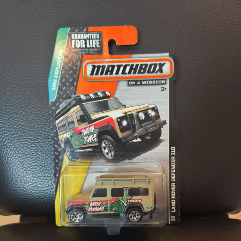 Matchbox Land Rover Defender 110 Cream MBX Explorers Swamp | Shopee ...