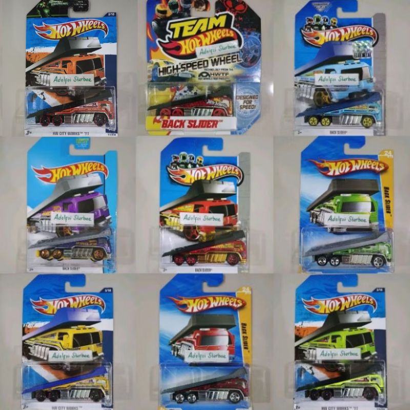 Hotwheels hot wheels back slider slidder factory sealed hw city works ...