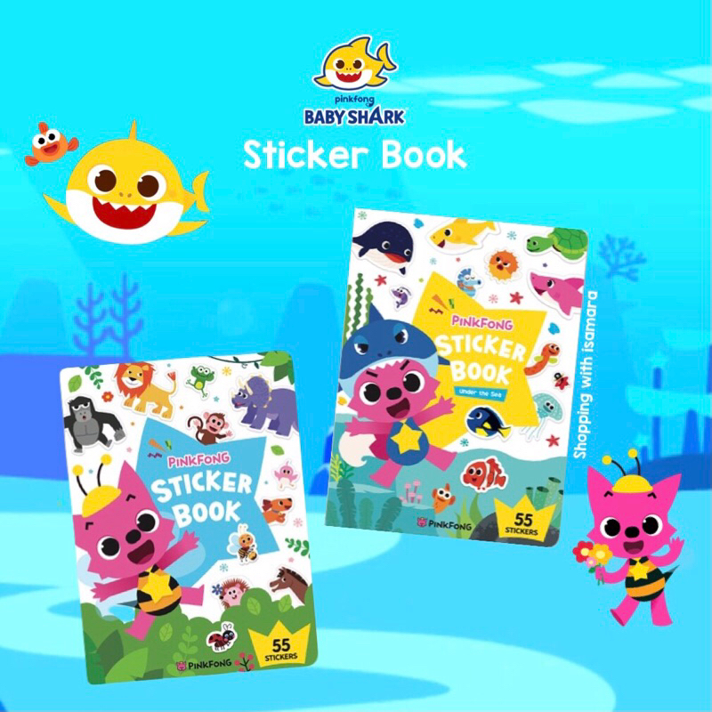 Pinkfong Baby Shark Sticker Book / original Korean Sticker | Shopee ...