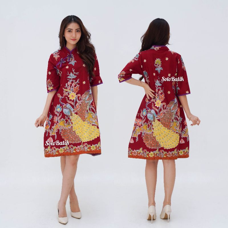 Modern SOLO BATIK DRESS CHEONGSAM MODEL | Shopee Malaysia