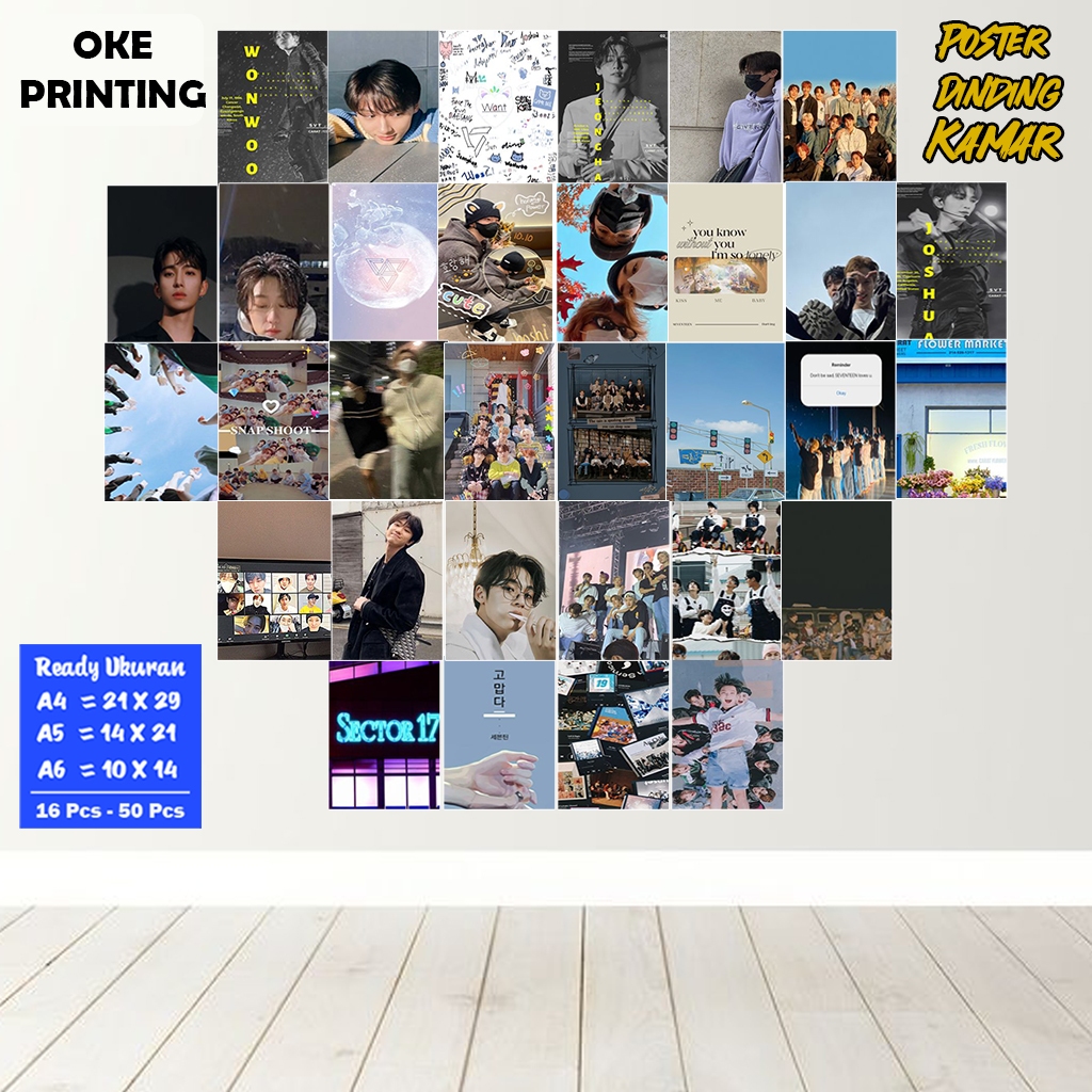 HIASAN DINDING Seventeen Room Wall Posters / Seventeen Wall Posters / Wall Decorations / Room ...