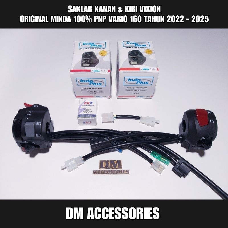 Original MINDA RIGHT & LEFT VIXION SWITCH 100% PNP HONDA VARIO 160 ...