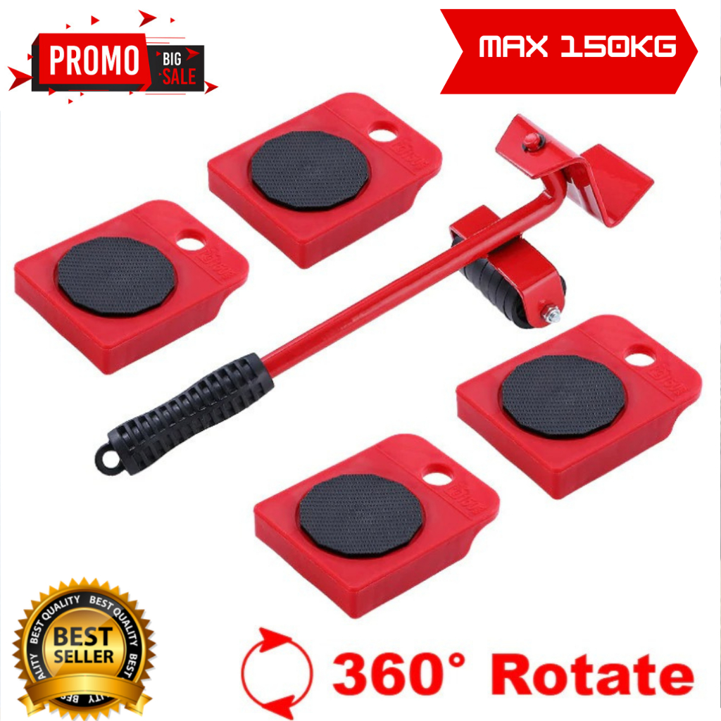 MESIN Trolley Wheels Jacks Tools for Moving Furniture Sofas Washing ...