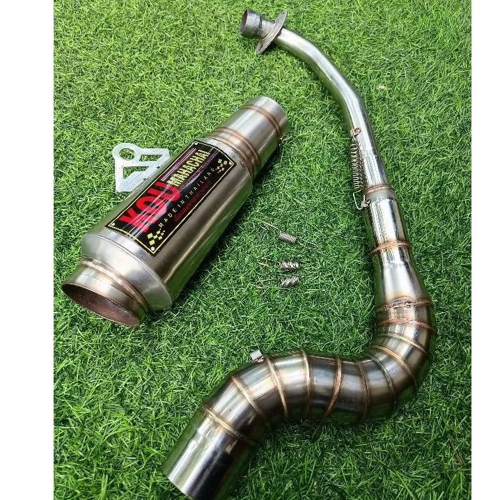 Kou Pipe canister contour open specs exhaust Pipe for Wave 125 Xrm 110/ ...