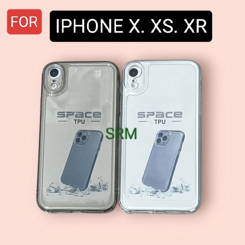 HITAM PUTIH Softcase CLEAR AIR BAG IPHONE X XS XR. Precision BLACK AND ...