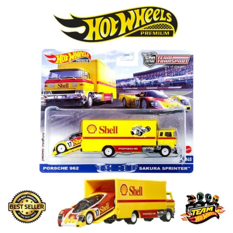 Hot Wheels Premium Team Transport Porsche 962 Vs Sakura Sprinter Shell ...