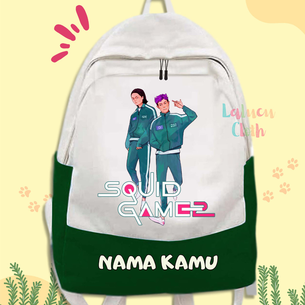 Squid GAME 2 NAM GYU AND THANOS CHILDREN'S BACKPACK / SQUIDGAME2 ...