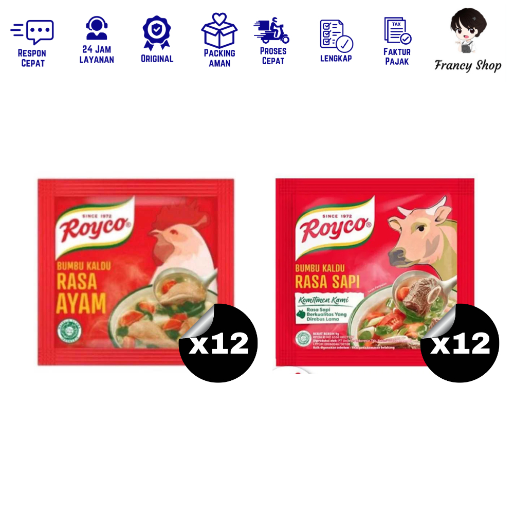 Royco Chicken / Beef Seasoning Package Sachet 8 gr packet x12 Pcs ...