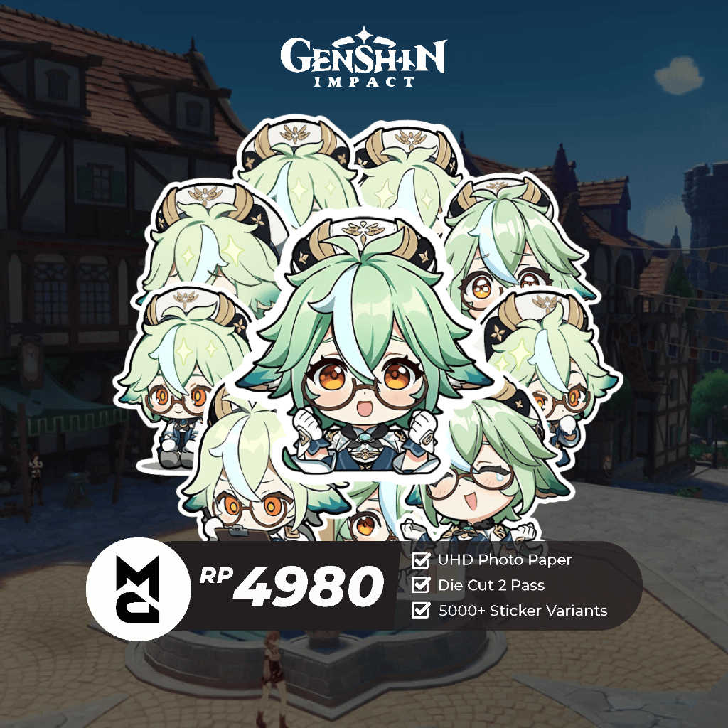 HP Genshin Impact Sucrose Sticker Aesthetic Anime Sticker for Cell ...