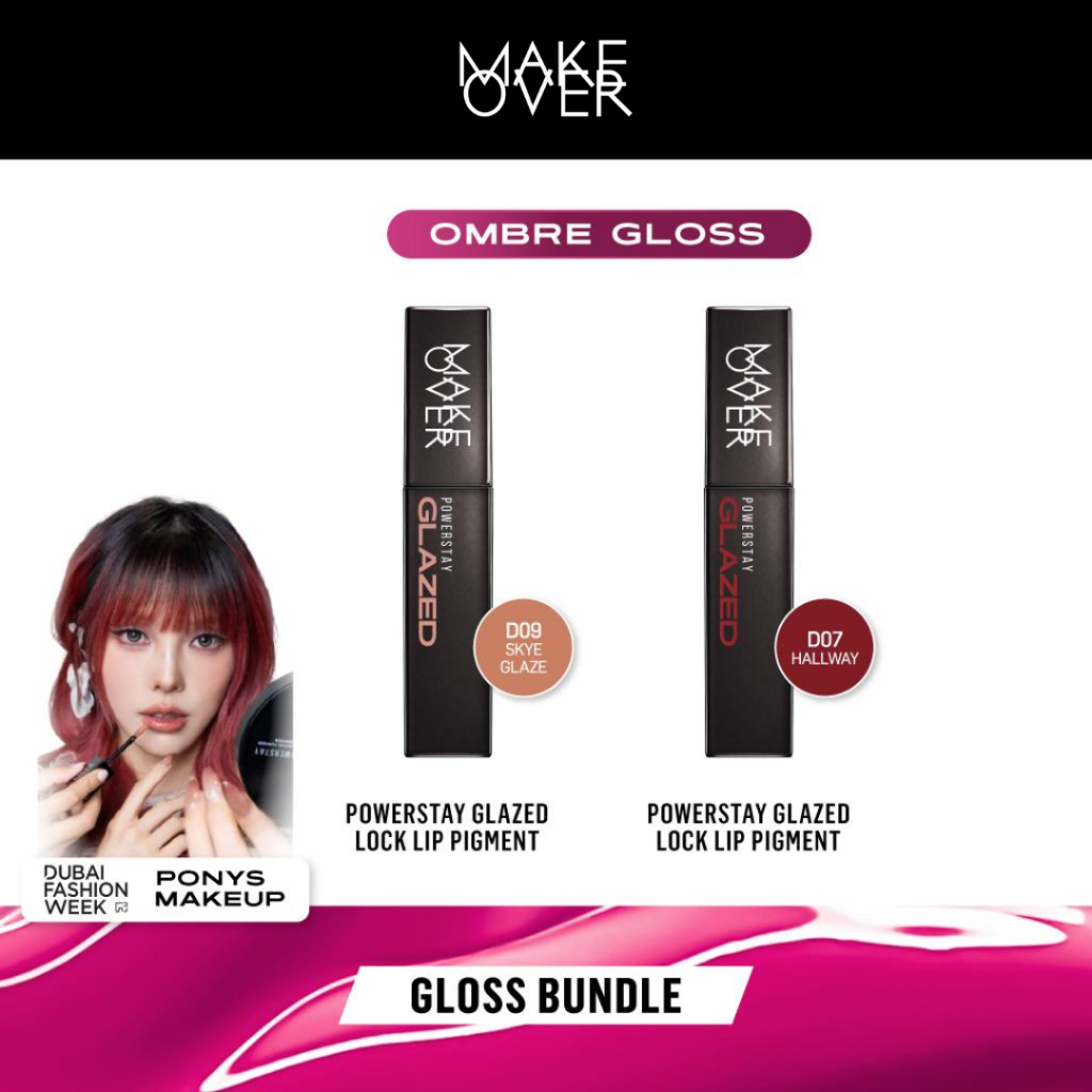 Make OVER GLOSS Bundle : Duo Glazed Lock Lip Pigment - The Glazed ...