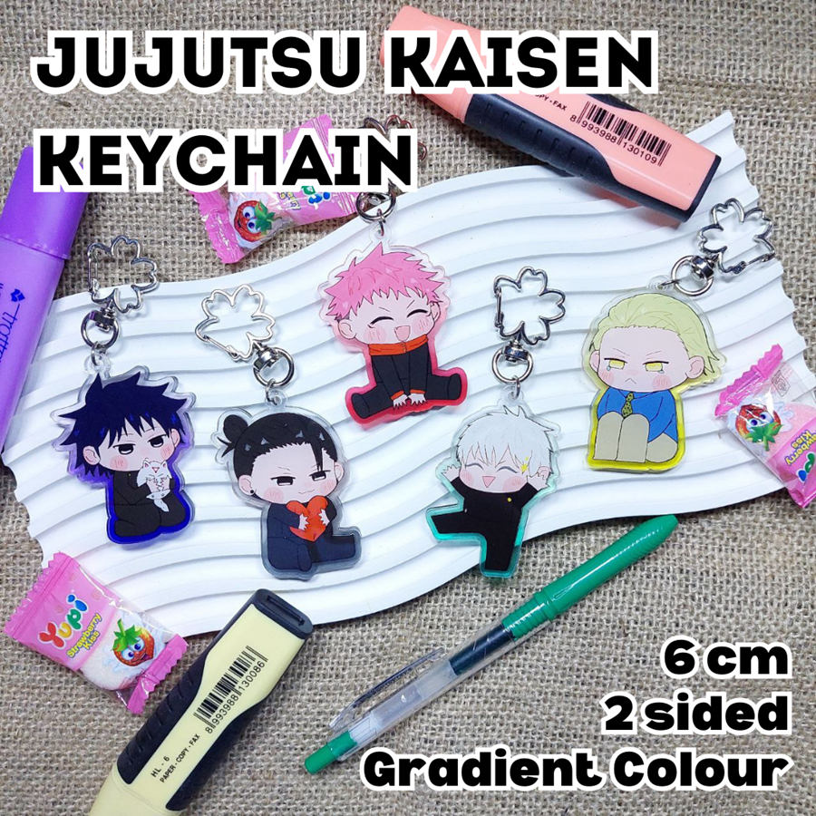 GANTUNGAN Jjk Jujutsu Kaisen Chibi Cute Love Keychain Keychain Anime ...