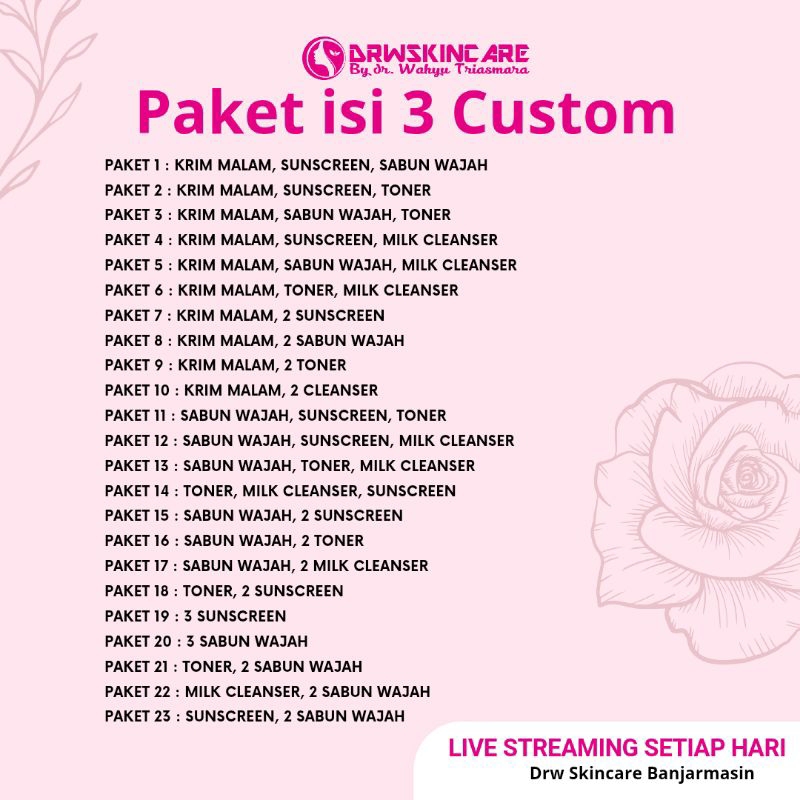 Drw Skincare - Triple Custom Package/ 3 pcs of selected contents / Radiant Acne / Acne ...