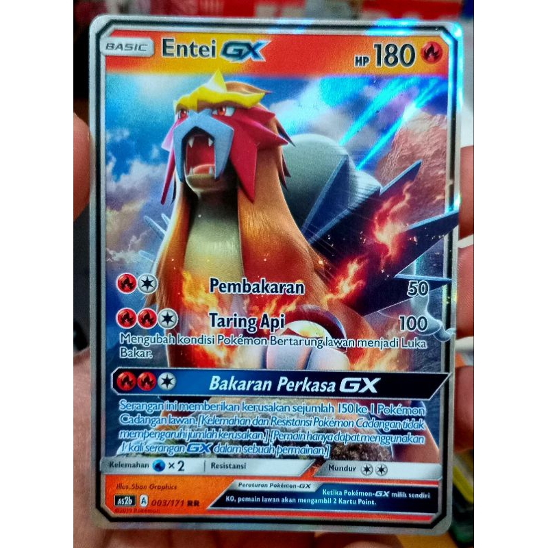POKEMON ENTEI GX RR INDONESIA HOLO CARD | Shopee Malaysia